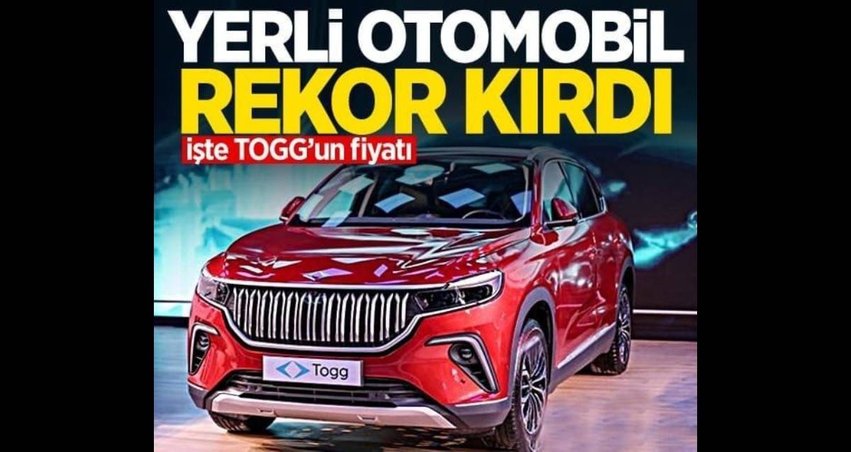 Yerli Otomobil TOGG Rekor Kırdı..